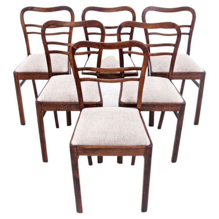 Set of Six French Art Deco Chairs at 1stDibs