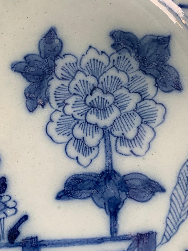 Set of Six Blue and White Dutch Delft Dishes Made by "The Axe", circa ...