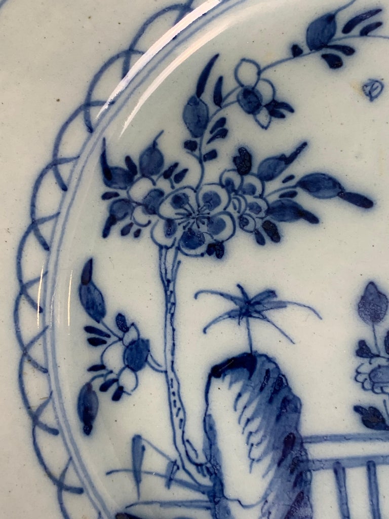 Set of Six Blue and White Dutch Delft Dishes Made by "The Axe", circa ...