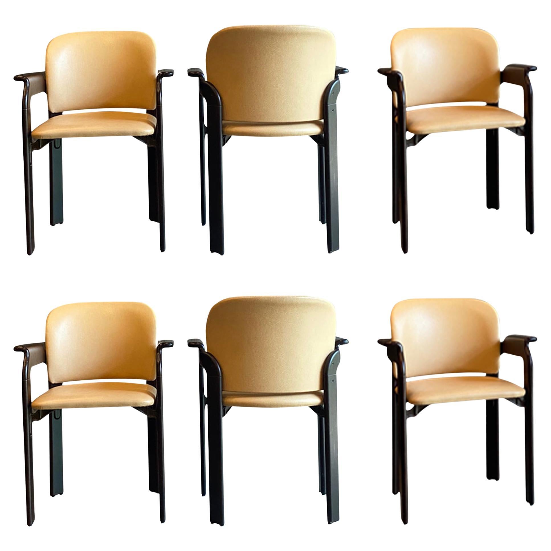 1970s Postmodern Stackable Dining Chairs by Bruno Rey for Dietiker, Set ...
