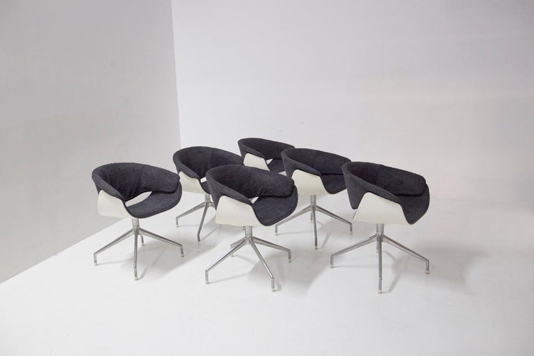 Set of six by Uwe Fischer 'SINA' chairs for B&B ITALIA, Label For Sale ...