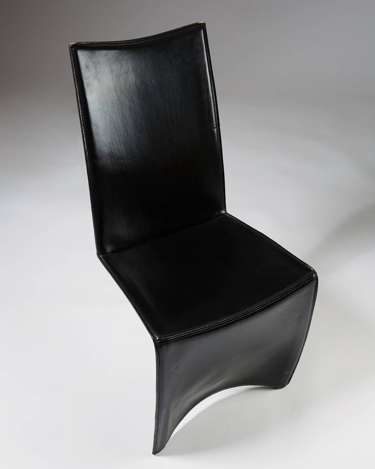 Set of Six Chairs ‘J Serie Lang’ Designed by Philippe Starck for Aleph ...