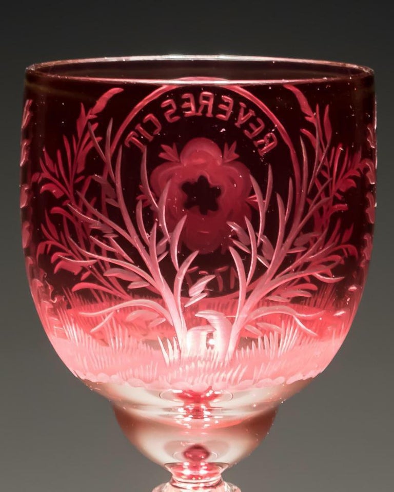 Set of Six Colour Twist Glasses, Jacobite For Sale at 1stDibs ...