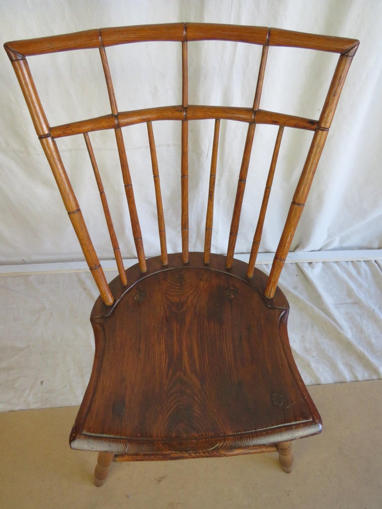 Set of Six Comb-Back Windsor Side Chairs, circa 1840 at 1stDibs