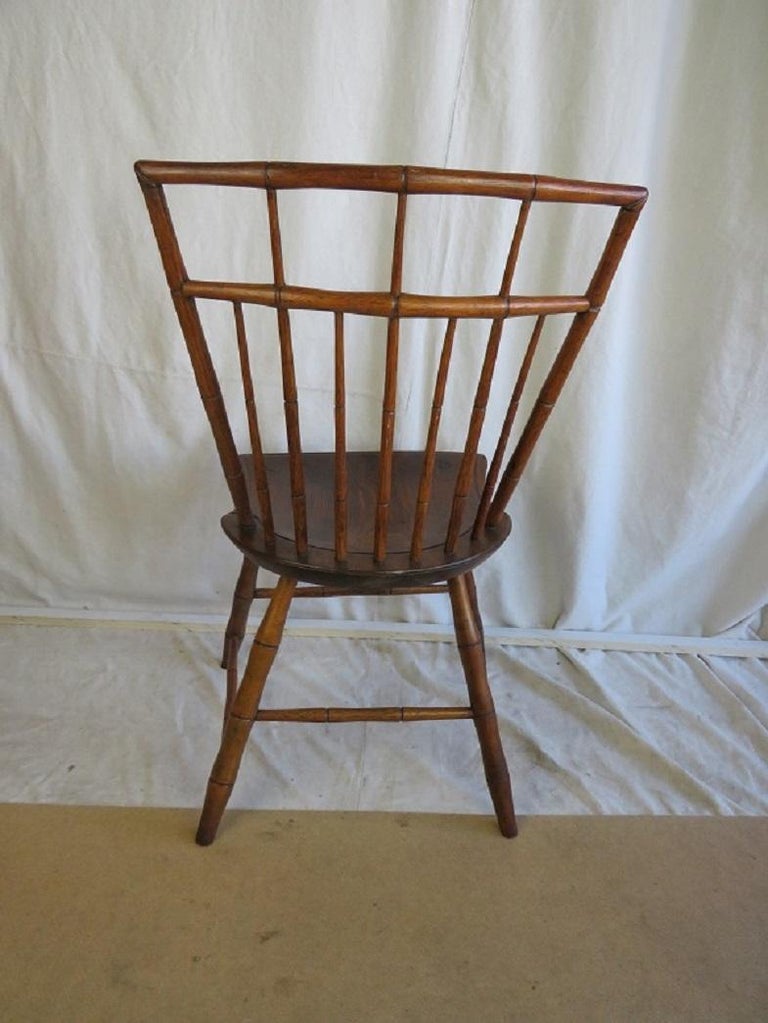 Set of Six Comb-Back Windsor Side Chairs, circa 1840 at 1stDibs