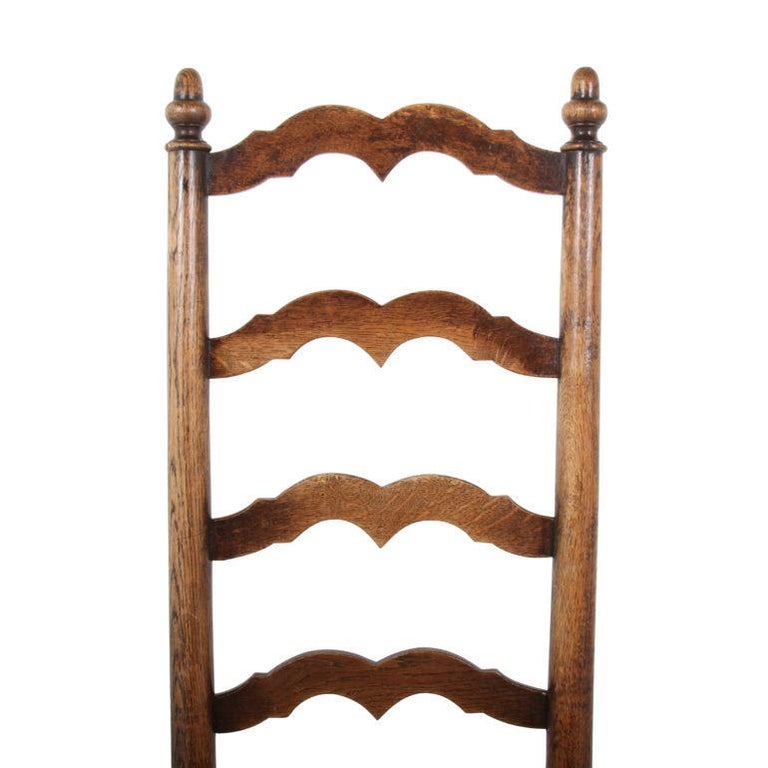 Set of Six Country French Ladder-Back Dining Chairs For Sale at 1stDibs ...