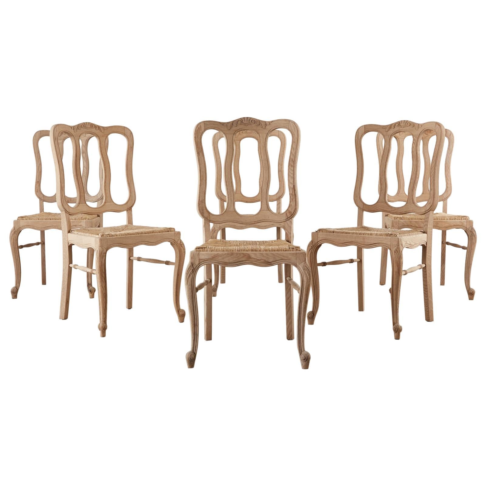 Set of Six Palm Springs Provincial Dining Chairs by Noel F. Birns For ...