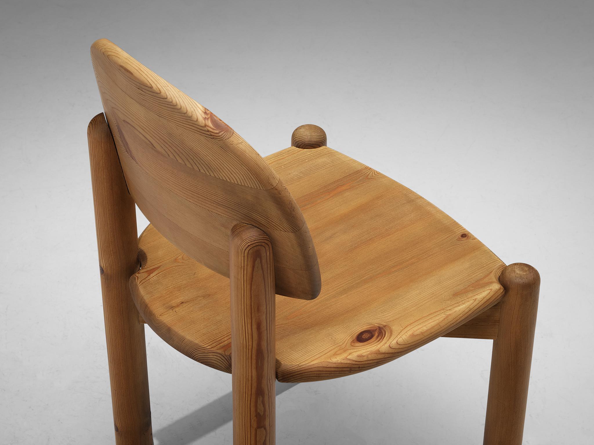 Set of Six Danish Dining Chairs in Solid Pine For Sale at 1stDibs