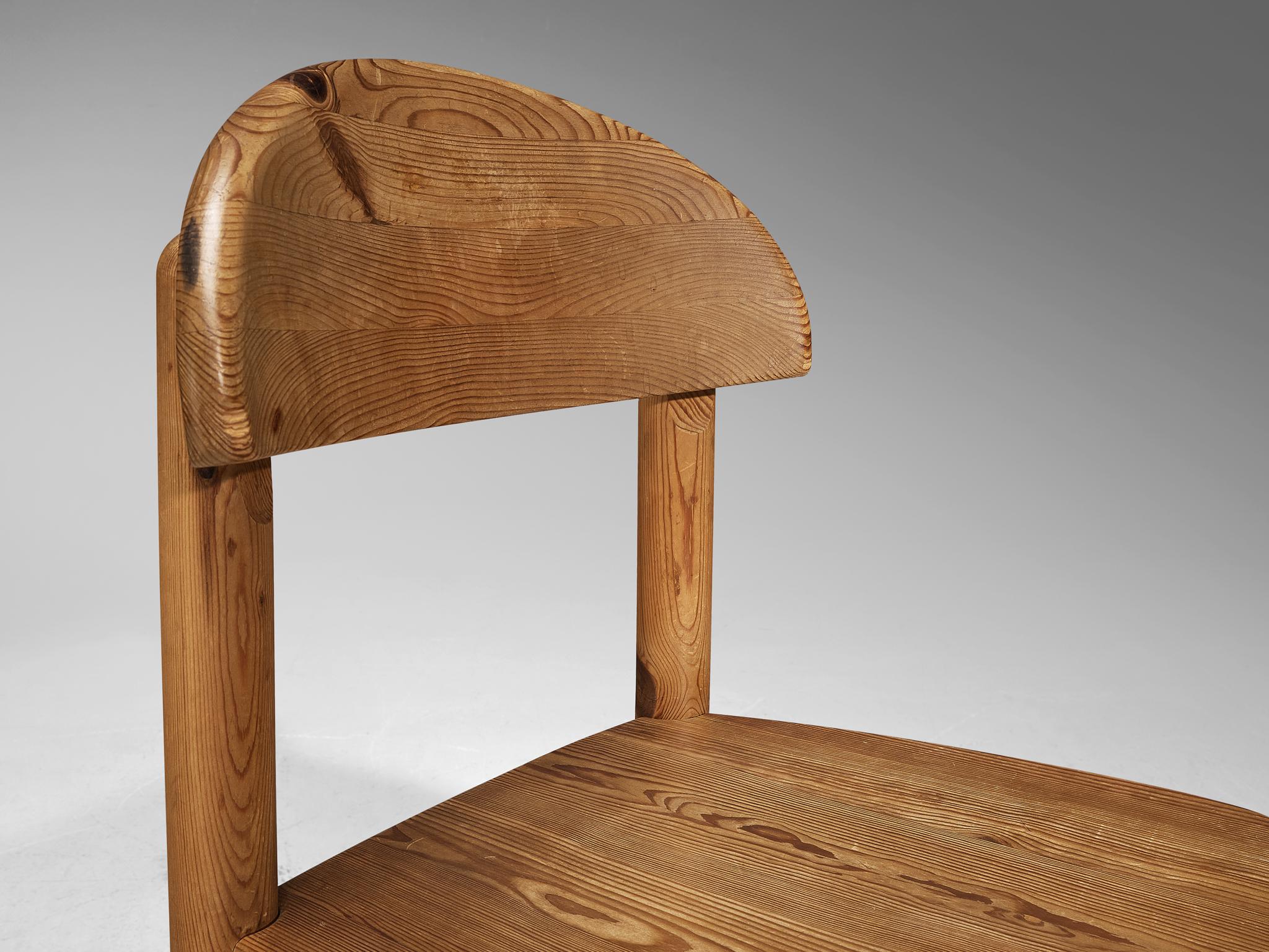 Set of Six Danish Dining Chairs in Solid Pine at 1stDibs