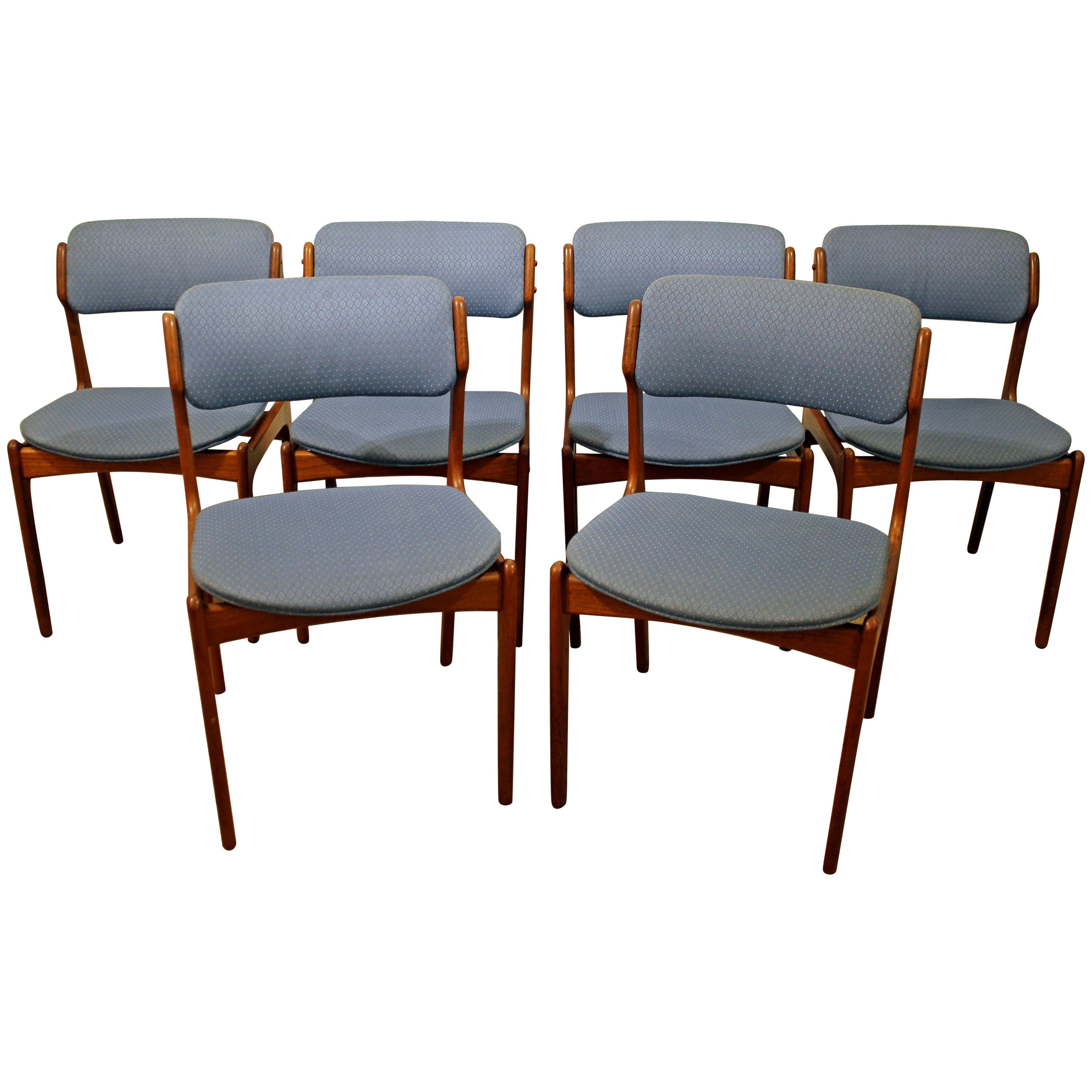 Set of Six Rare Eric Buch Model 310 Dining Chairs in Teak For Sale at ...