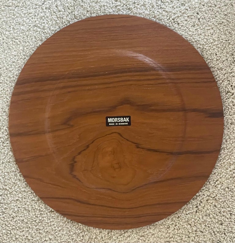 Set of Six Danish Modern Teak Plates / Chargers by Morsbak For Sale at ...