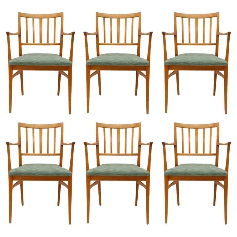 Set of Six Dining Chairs by Carl Malmsten, 1950 For Sale at 1stDibs