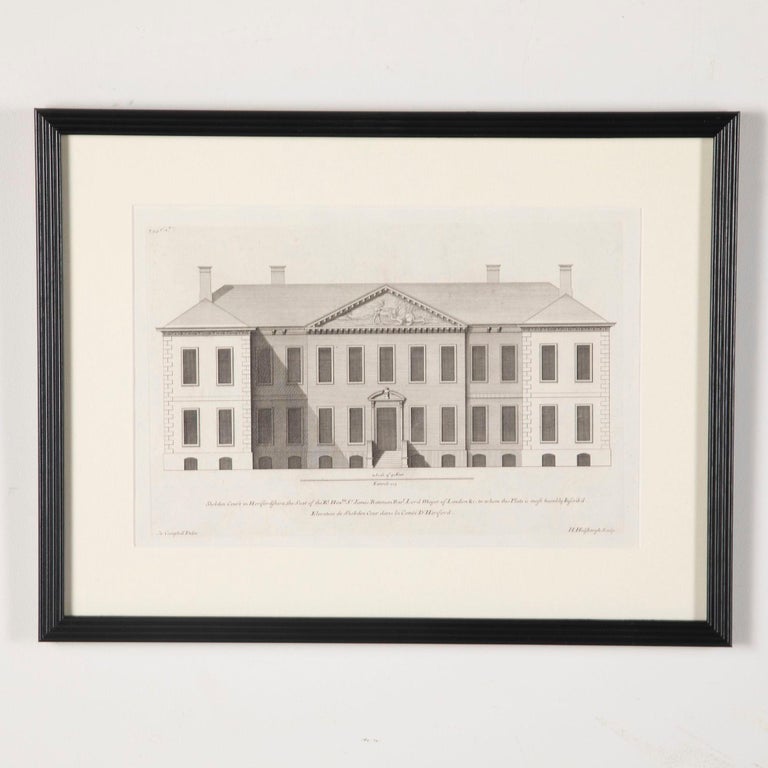 Set of Six Early 18th Century Architectural Engravings by Sir Colin ...