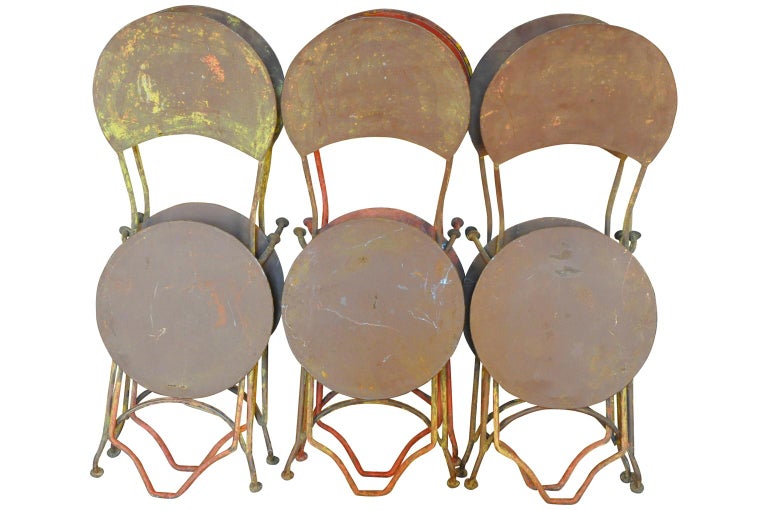 Set of Six French Circus Chairs at 1stDibs