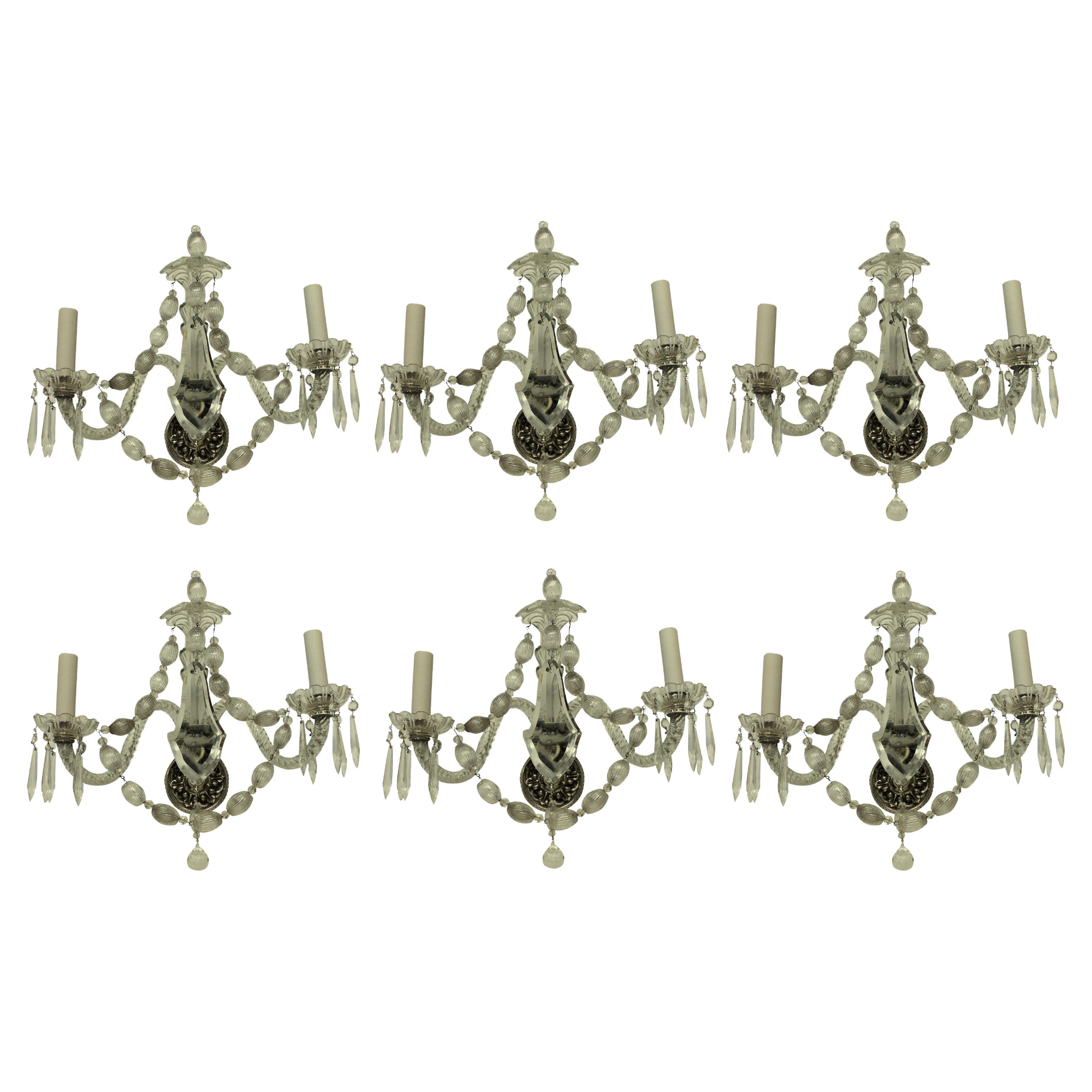 Set of Six French Sconces For Sale at 1stDibs