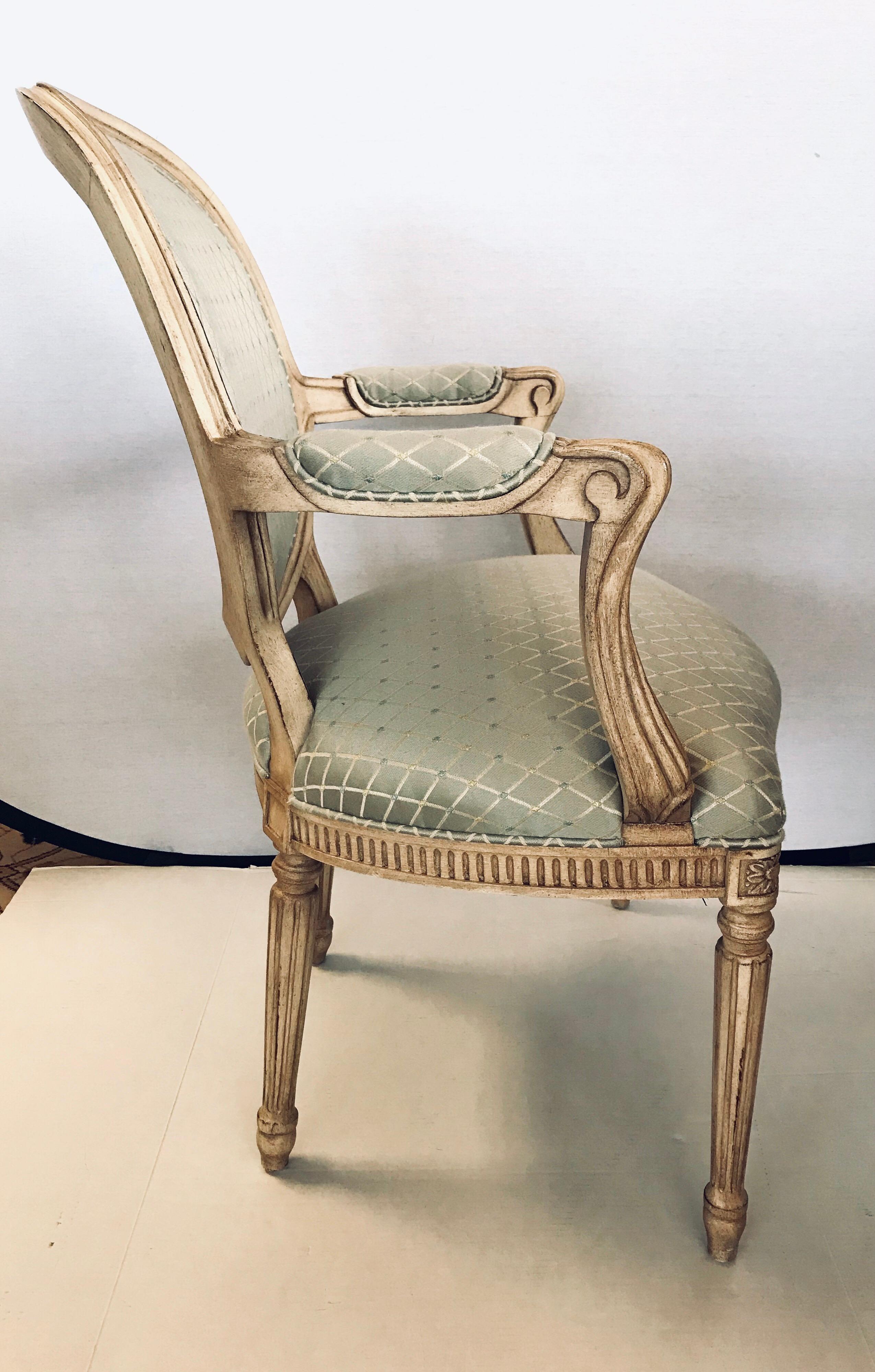Set of Six French Louis XVI Oval Back Dining Chairs at 1stDibs | oval ...