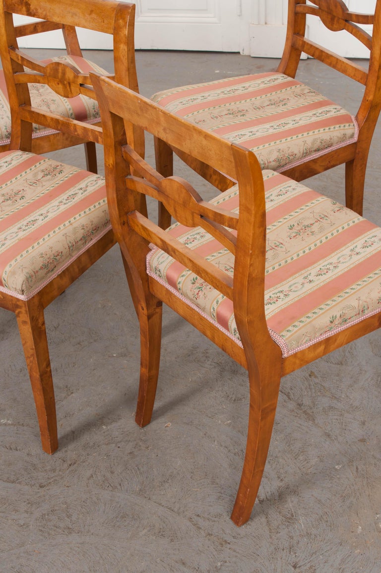 Set of Six German 19th Century Biedermeier Dining Chairs at 1stDibs
