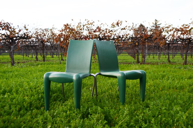 Set of Six Green Philippe Stark "Louis 20" Chairs For Sale at 1stDibs
