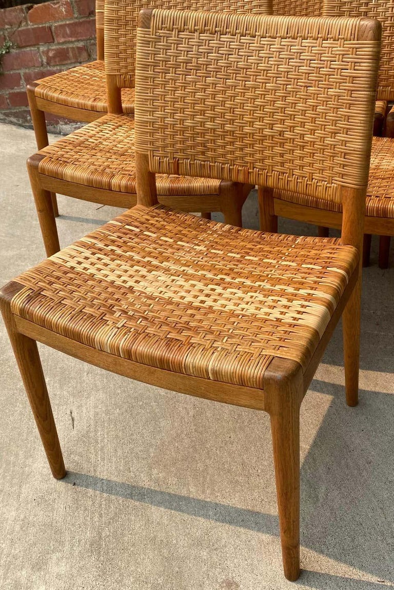 Set of Six Hans Wegner for Johannes Hansen Danish Modern Dining Chairs ...