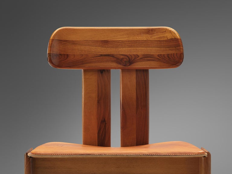 Set of Six Italian Dining Chairs by Sapporo For Sale at 1stDibs