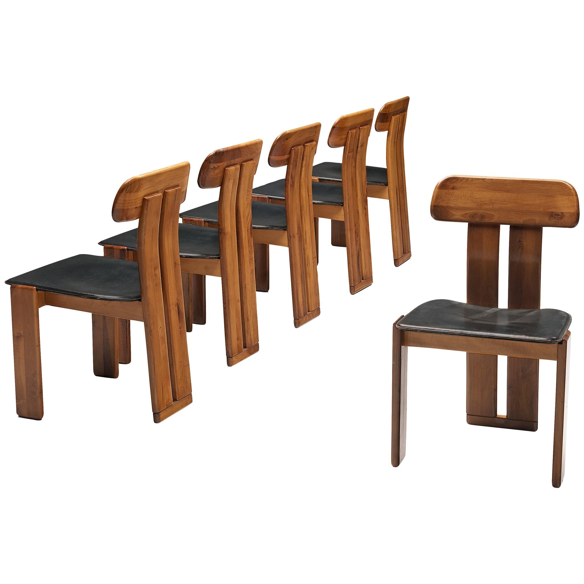 Set of Six Italian Dining Chairs by Sapporo at 1stDibs
