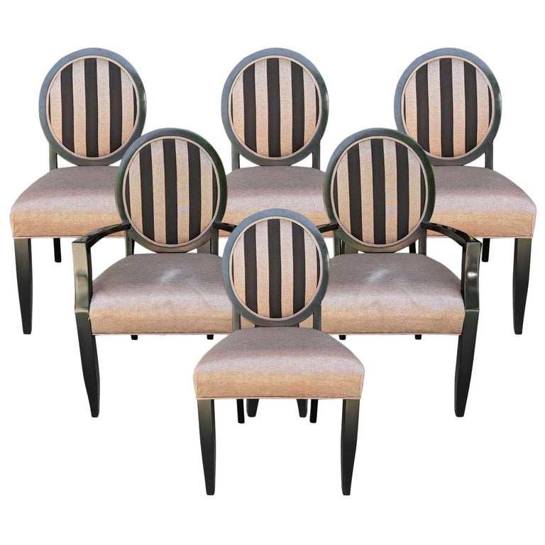 Set of Six J. Robert Scott Modern Dining Chairs at 1stDibs