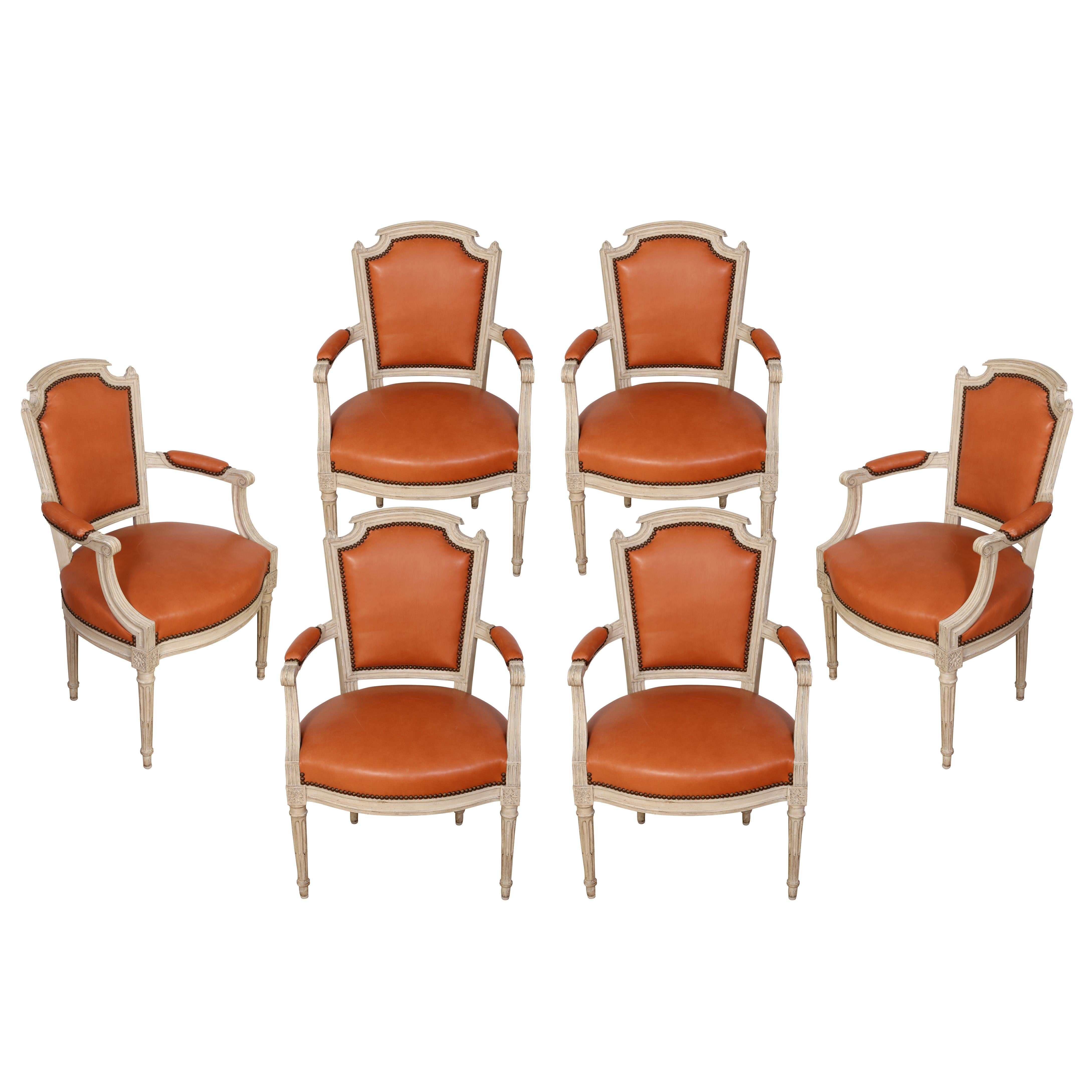 Set of Six Dupre Lafon Style Chairs by Mattaliano at 1stDibs
