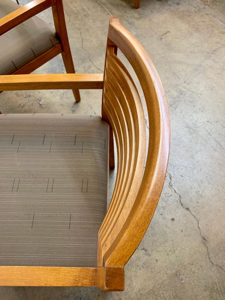 Set of Six Knoll Studio "Ricchio" Chairs at 1stDibs