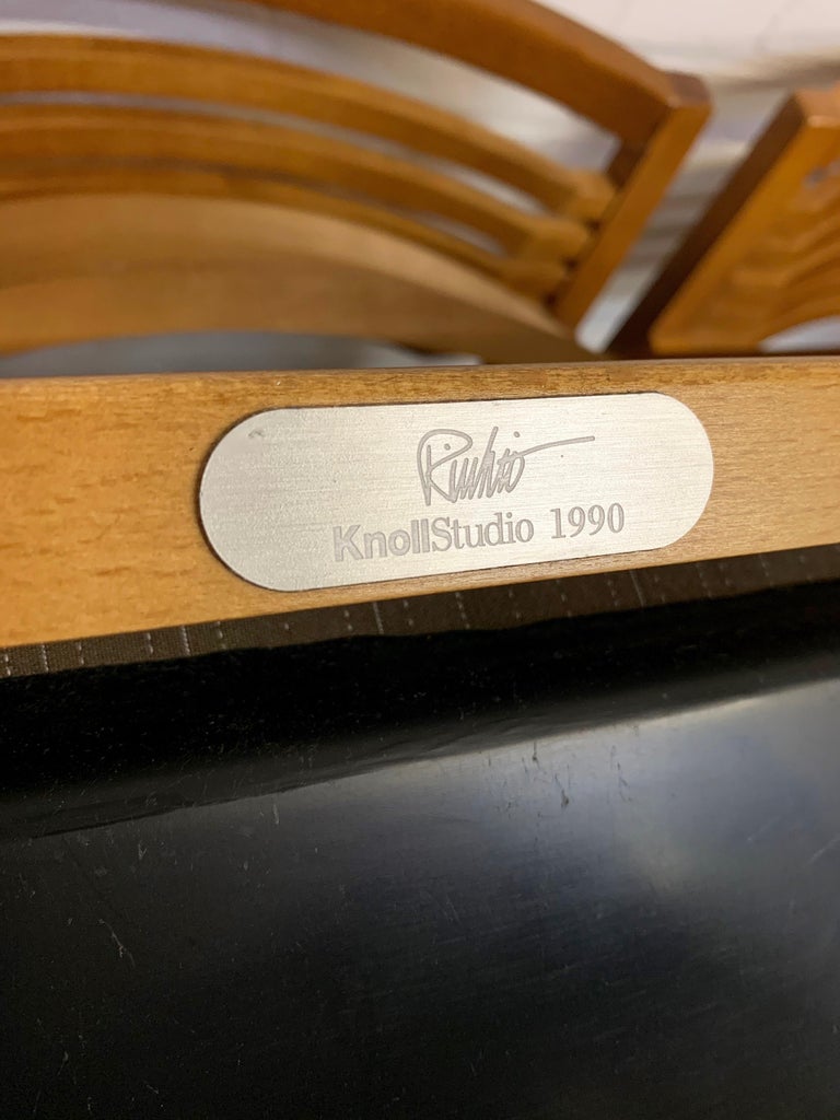 Set of Six Knoll Studio "Ricchio" Chairs at 1stDibs