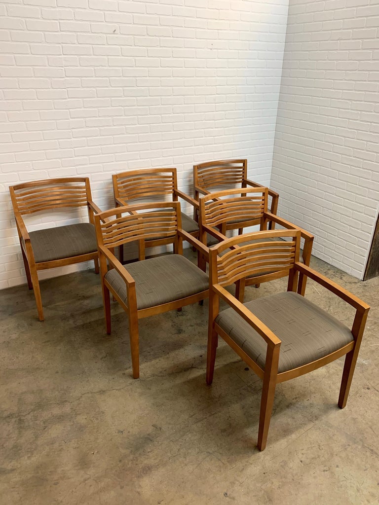 Set of Six Knoll Studio "Ricchio" Chairs at 1stDibs