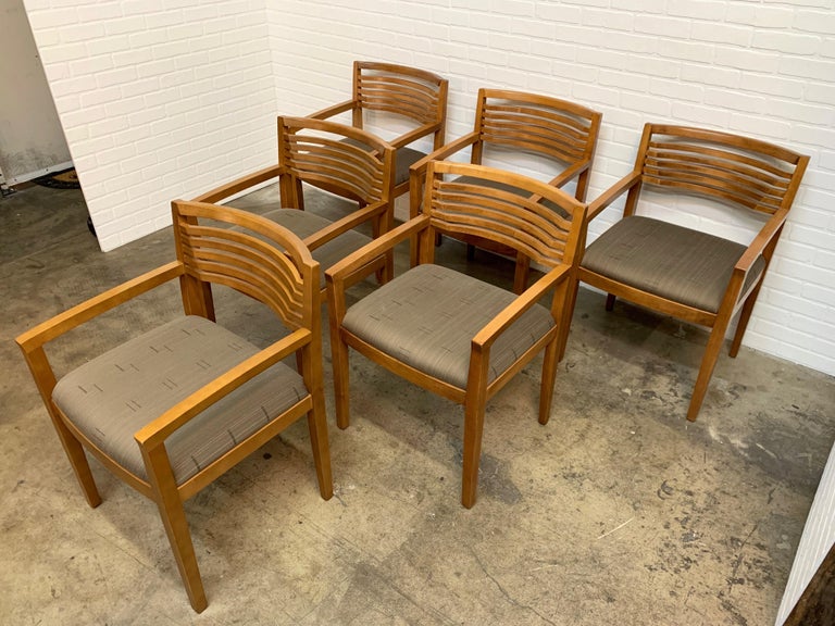 Set of Six Knoll Studio "Ricchio" Chairs at 1stDibs
