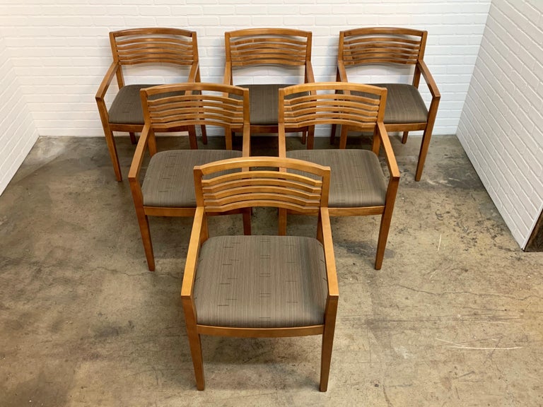 Set of Six Knoll Studio "Ricchio" Chairs at 1stDibs