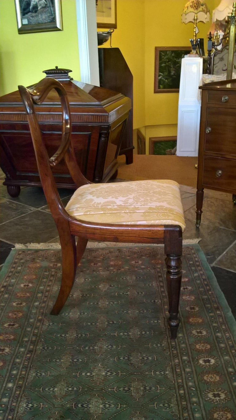 Set of Six Late Regency Rosewood Dining Chairs For Sale at 1stDibs