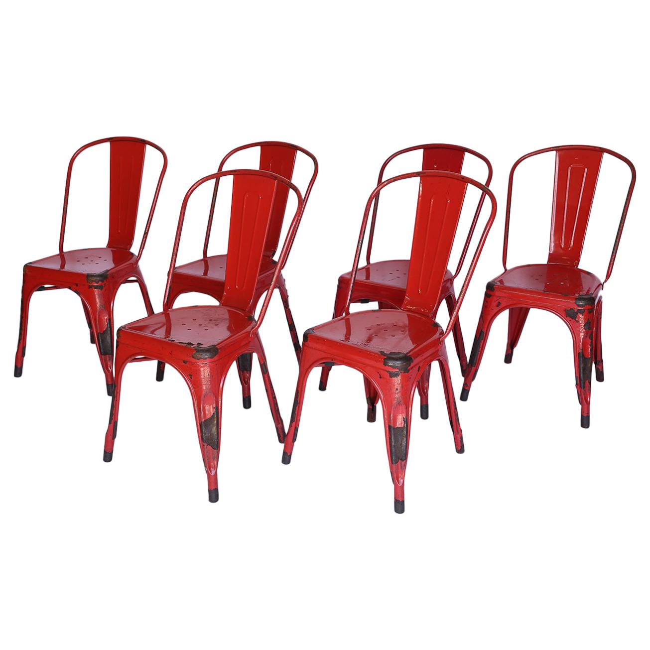 Tolix Chairs (set of 2 ) at 1stdibs