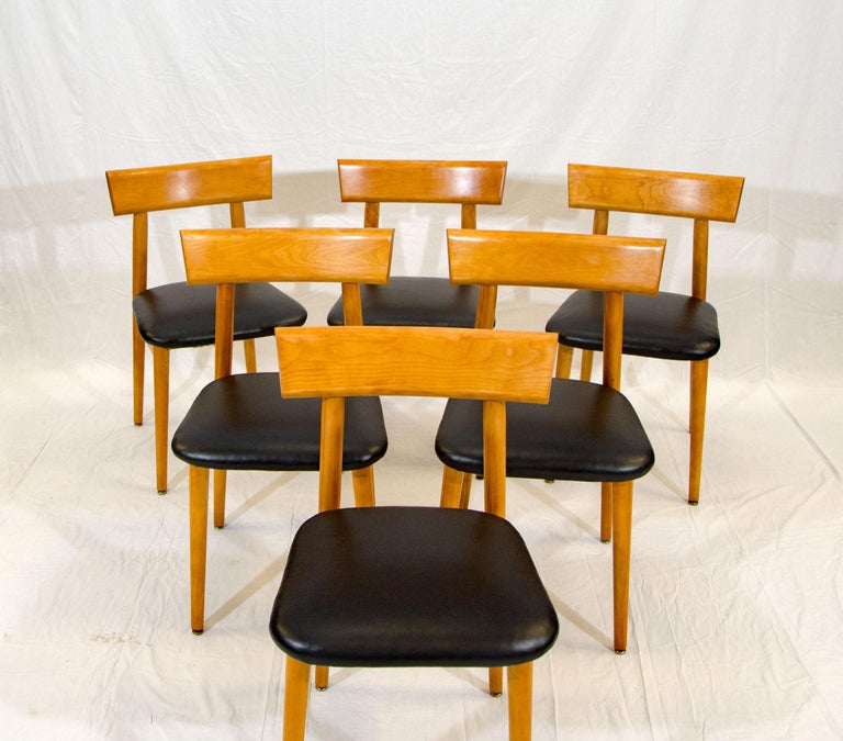 Set of Six Midcentury Dining Chairs, Conant Ball at 1stDibs
