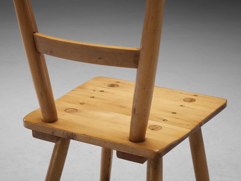 Set of Six Mid-Century Dutch Dining Chairs For Sale at 1stDibs