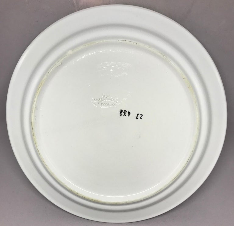 Set of Six Midcentury Italian Pizza Plates at 1stDibs