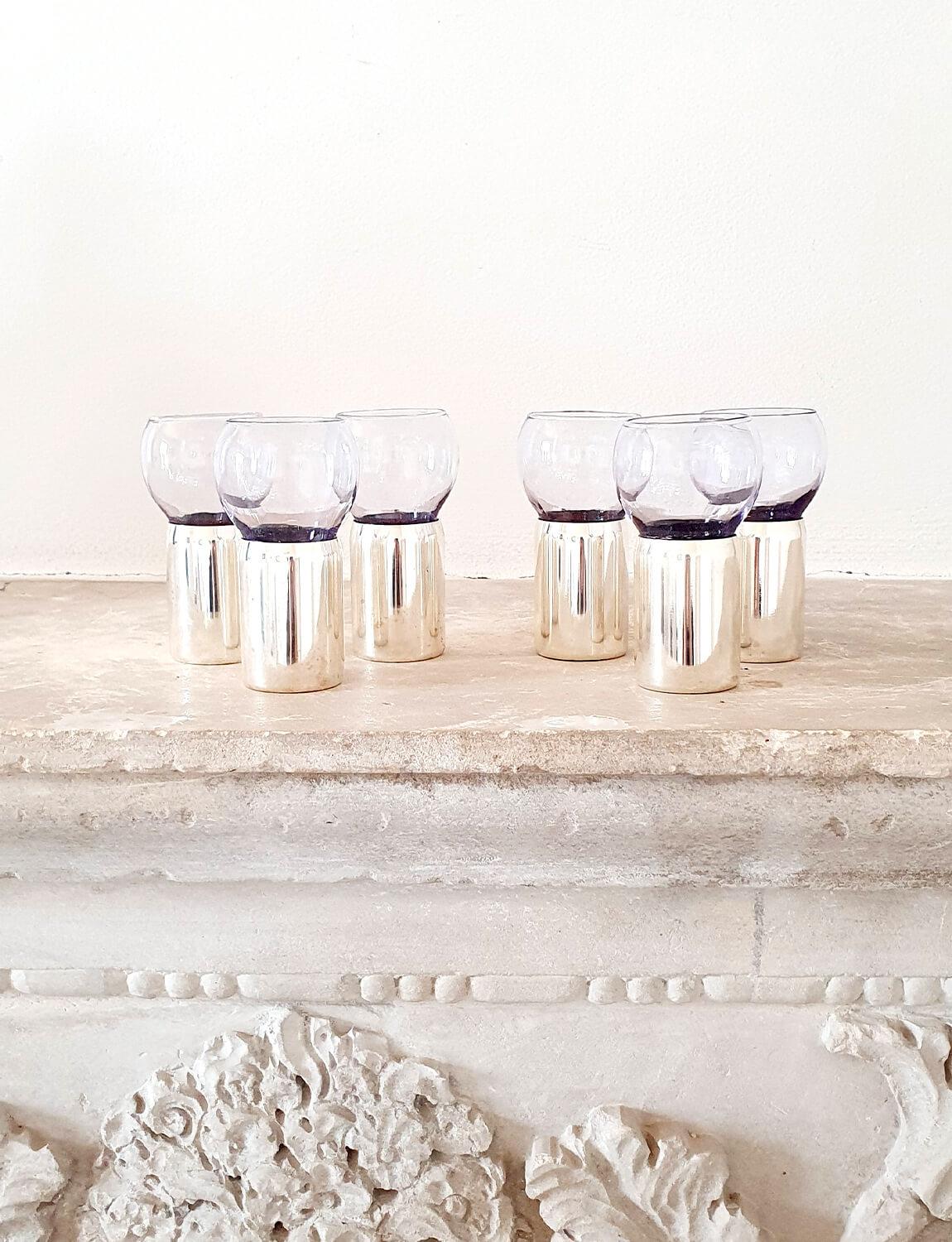 Set of Six Mini Aperitivo Glasses For Sale at 1stDibs