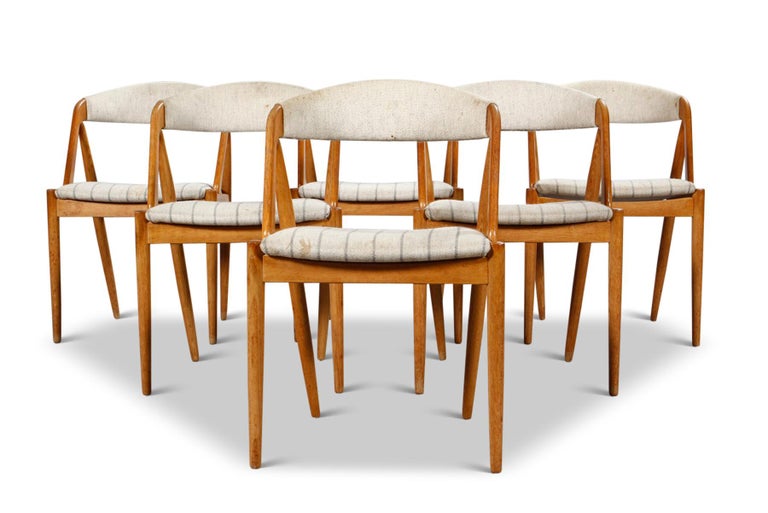 Set of 6 Model 31 Kai Kristiansen Dining Chairs in Oak For Sale at 1stDibs