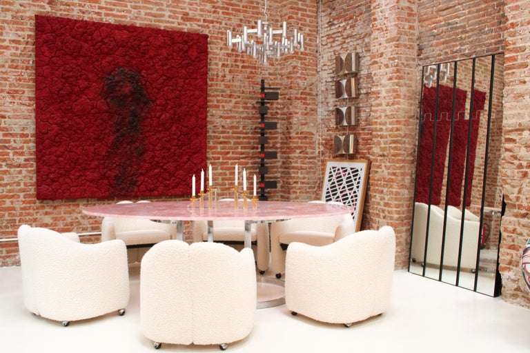 Set of Six Modular "Gronda" Italian Mirrors by Luciano Bertoncini ...