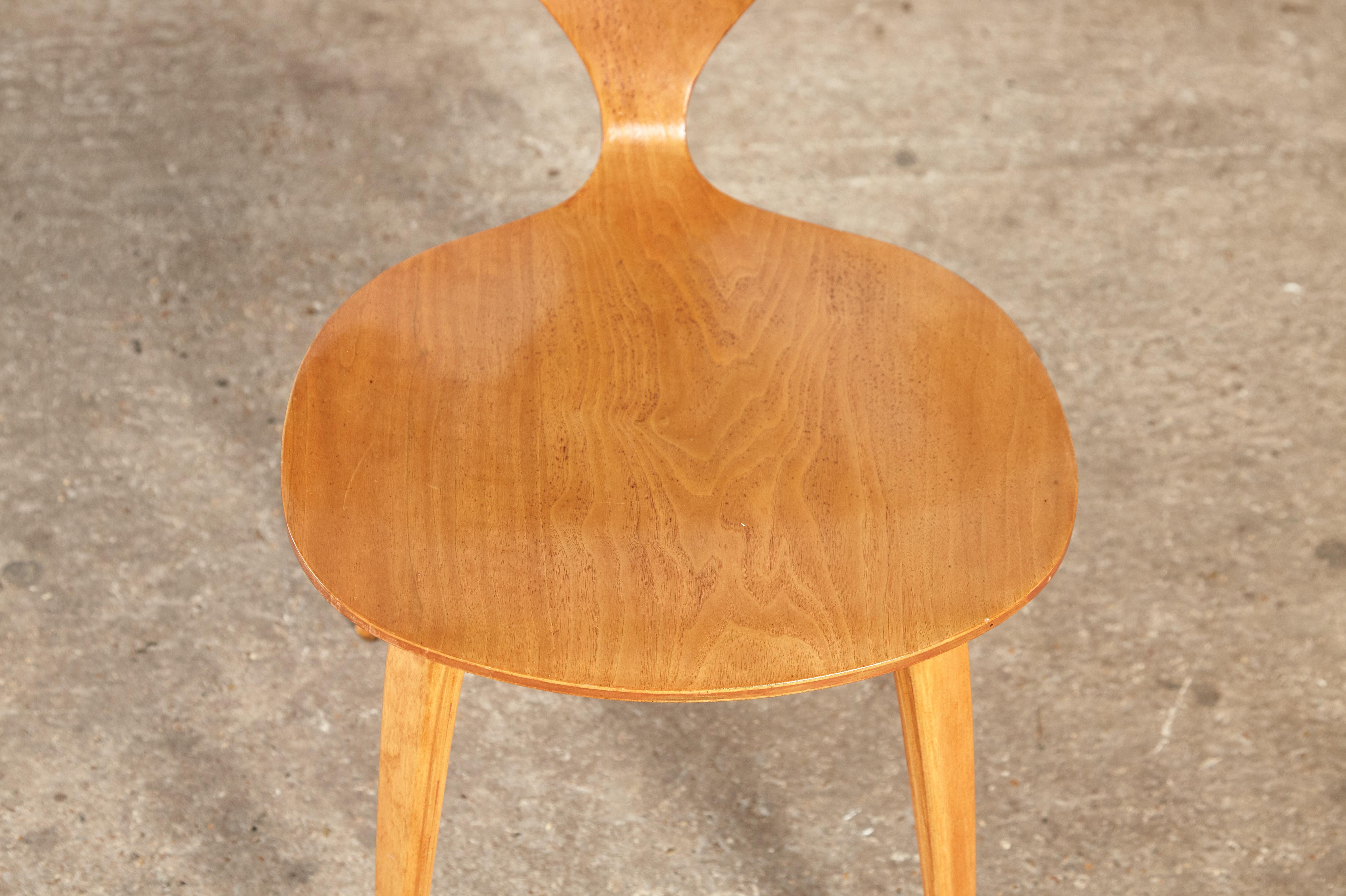 Set of Six Norman Cherner Dining Chairs, Plycraft, USA, 1960s at 1stDibs