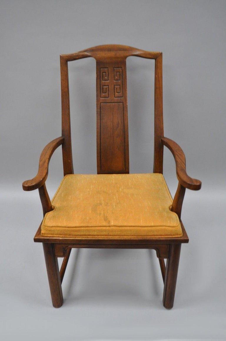Set of Six Oriental James Mont Style Dining Chairs by Century Mid ...