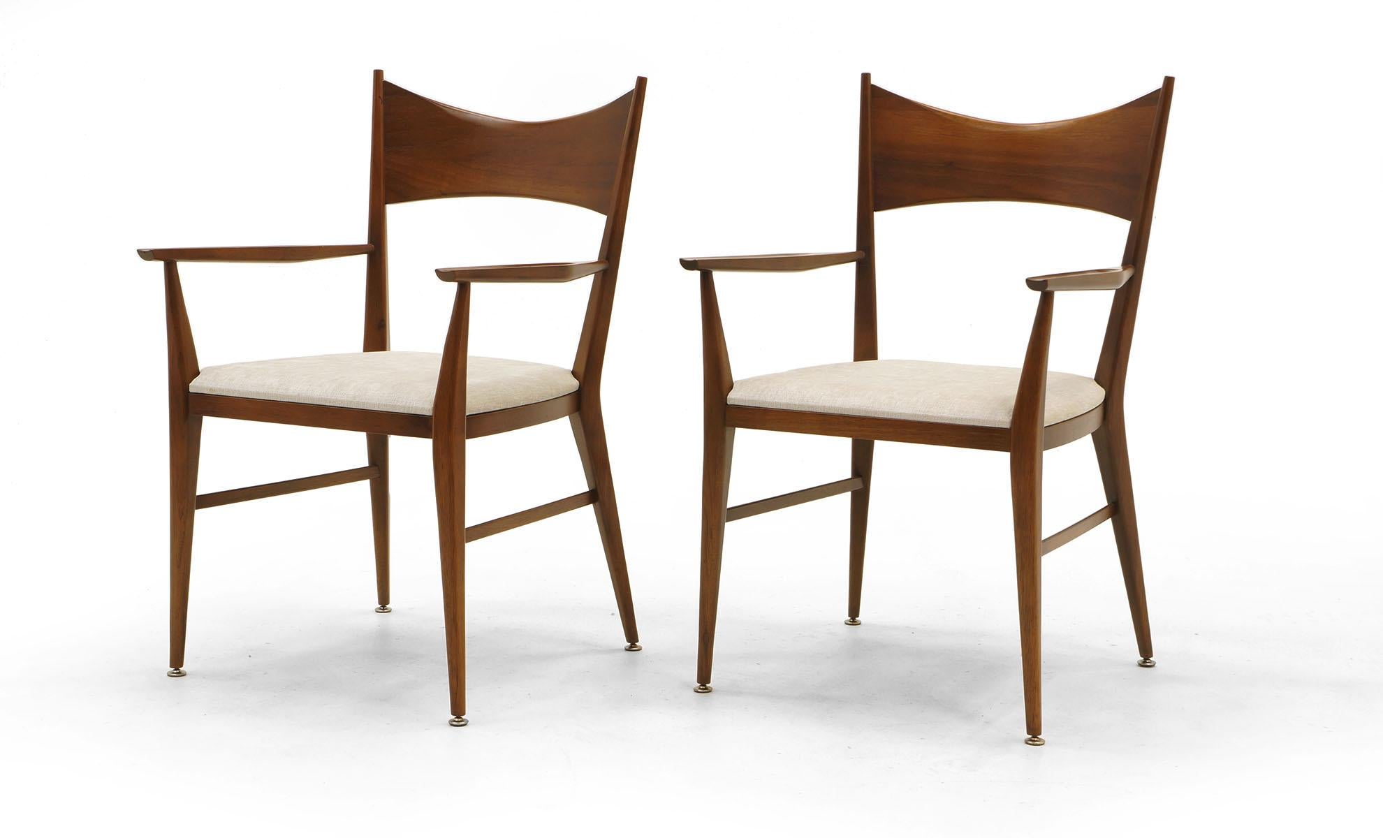 Set of Six Paul McCobb Dining Chairs, Two Arm, Four Side Chairs ...