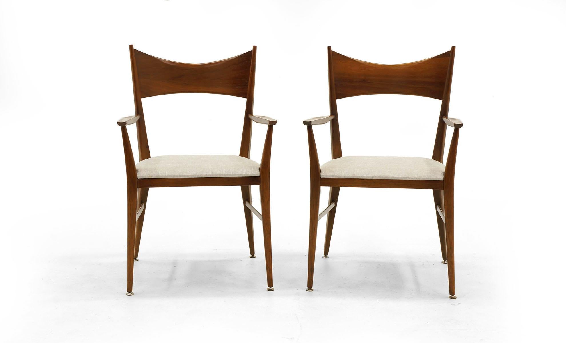 Set of Six Paul McCobb Dining Chairs, Two Arm, Four Side Chairs ...