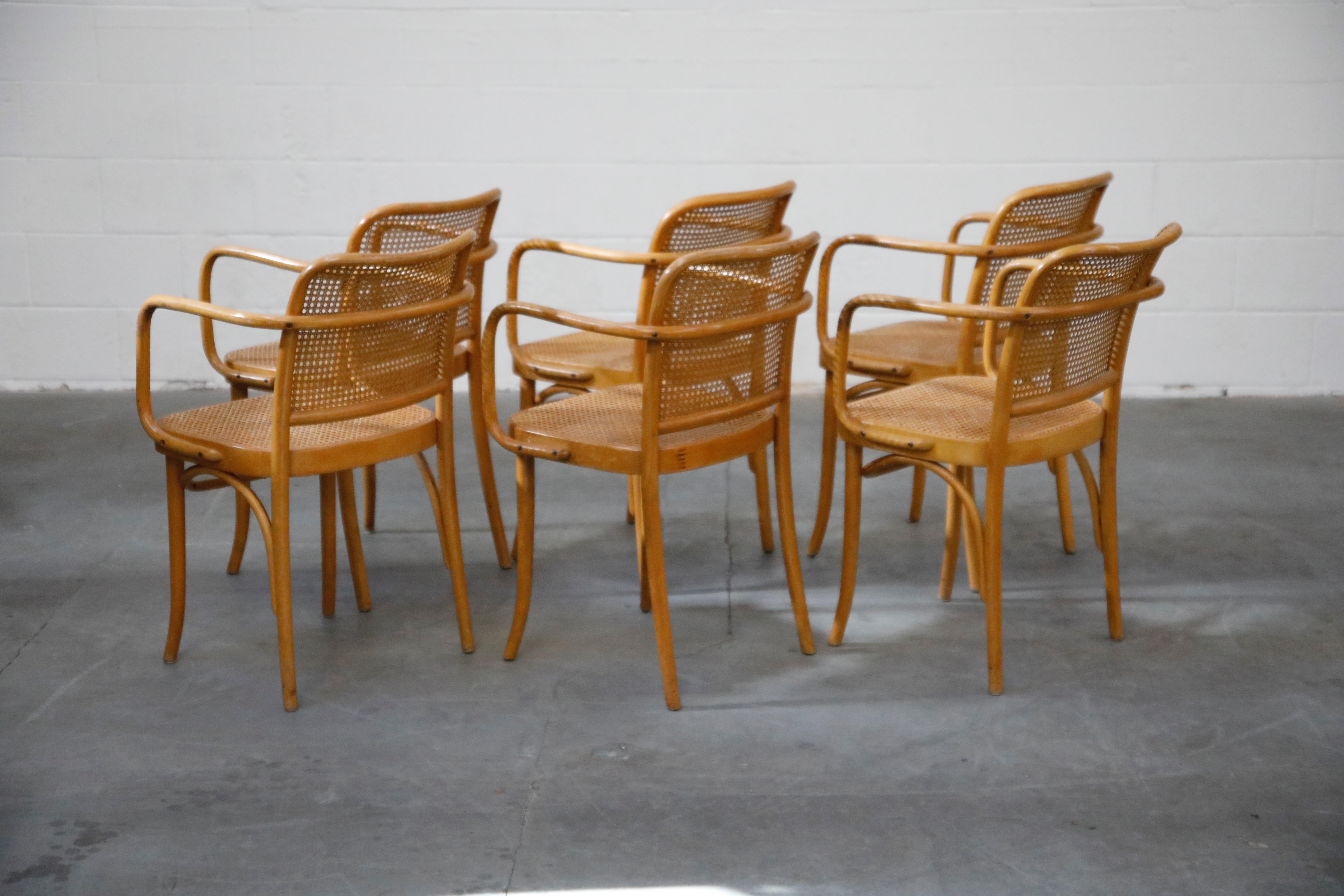 Set of Six 'Prague' Dining Chairs by Josef Frank and Josef Hoffmann ...
