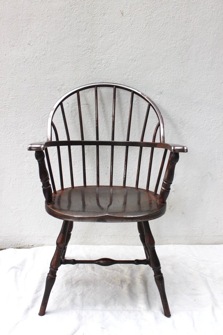 Set of Six Rare Steel Windsor Chairs at 1stDibs