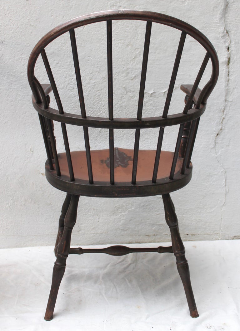 Set of Six Rare Steel Windsor Chairs at 1stDibs