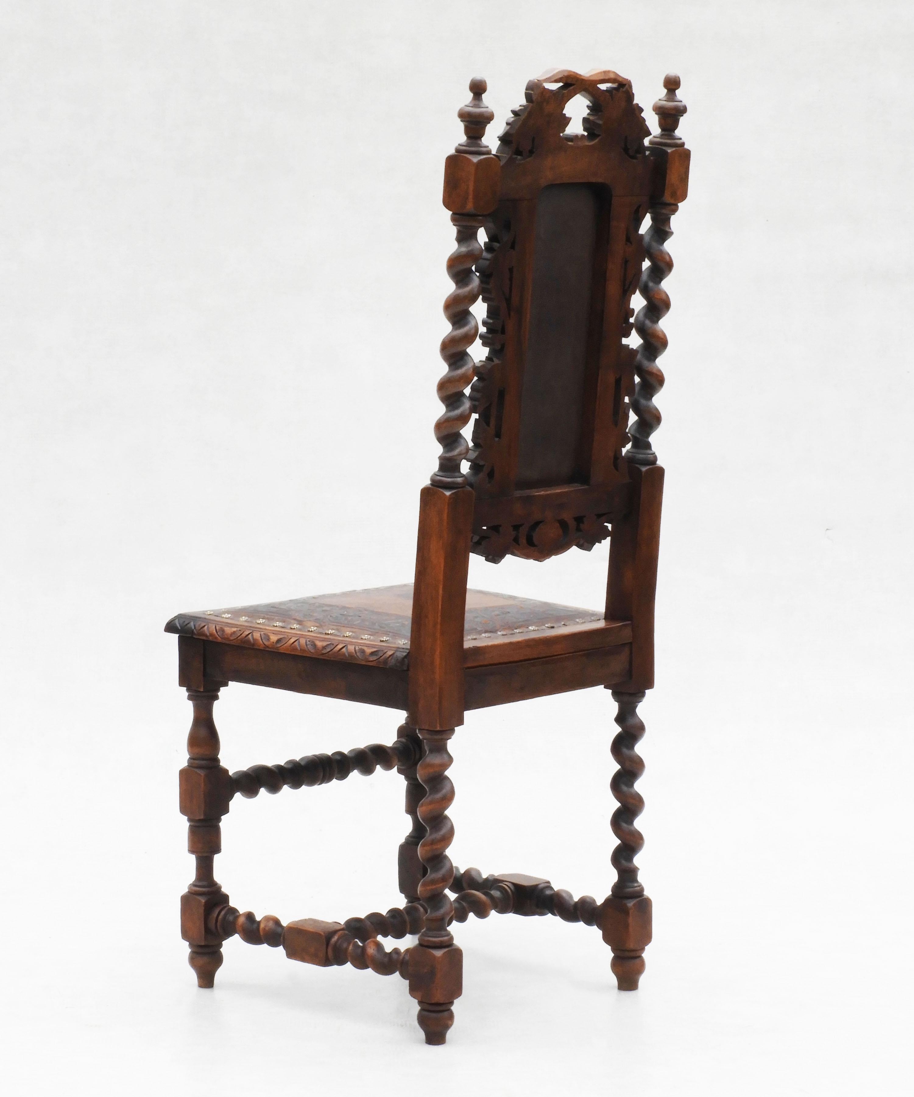 Set of Six Renaissance Revival Dining Chairs C1890 France Thistle ...