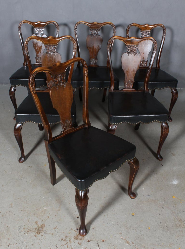Set of Six Rococo Chairs from the Start of the 20th Century For Sale at ...