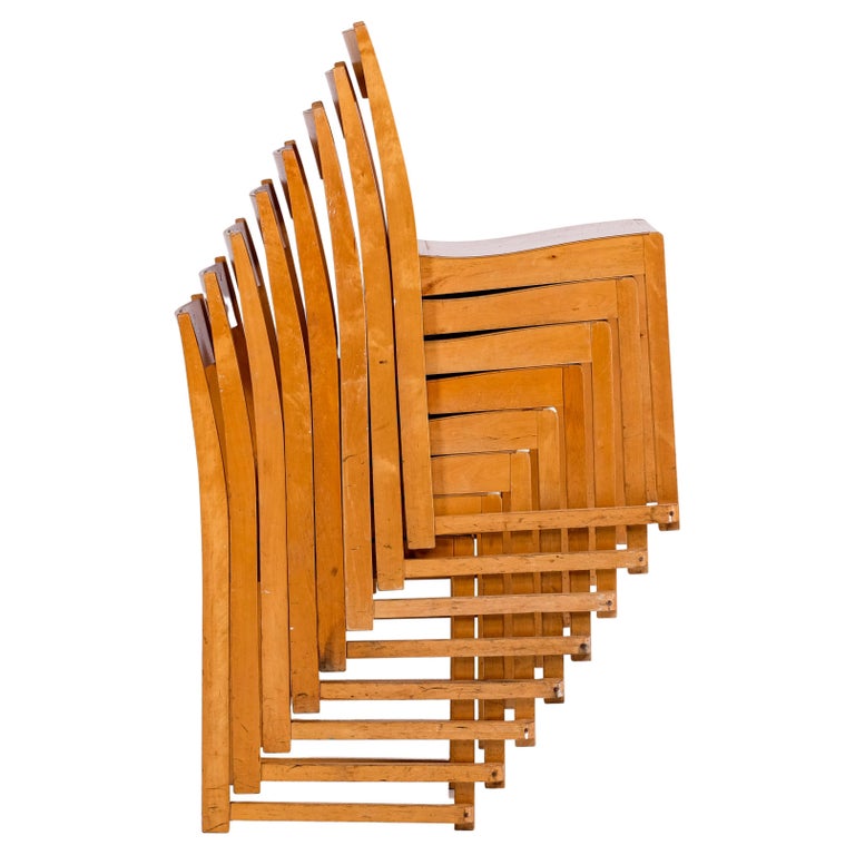Set of Eight Sven Markelius 'Orchestra' Chairs, 1940s For Sale at 1stDibs